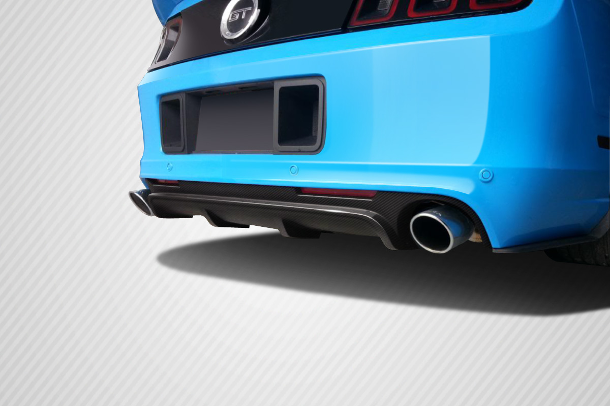 Carbon Fiber Rear Lip-Add On Body Kit for 2014 Ford Mustang - 2013-2014 ...