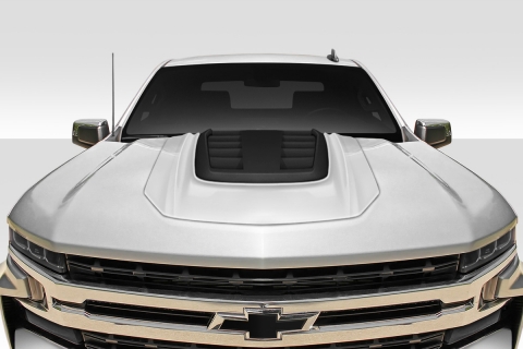 Welcome to Extreme Dimensions Inventory Item 2019 2023 Chevy Silverado 1500 Duraflex Overland Hood Scoop 1 Piece